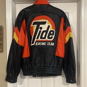 Jackets & Coats | Vintage Black Leather Tide Racing Jacket | Poshmark